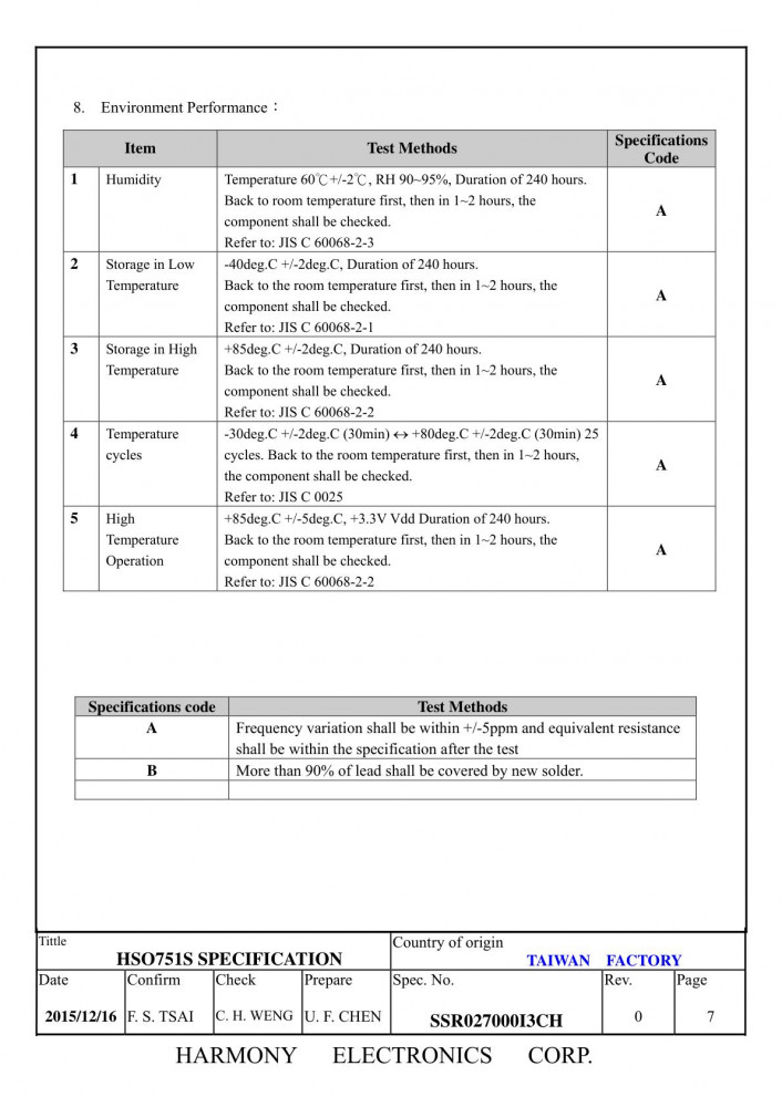 HELE SSR027000I3CH specification page 7