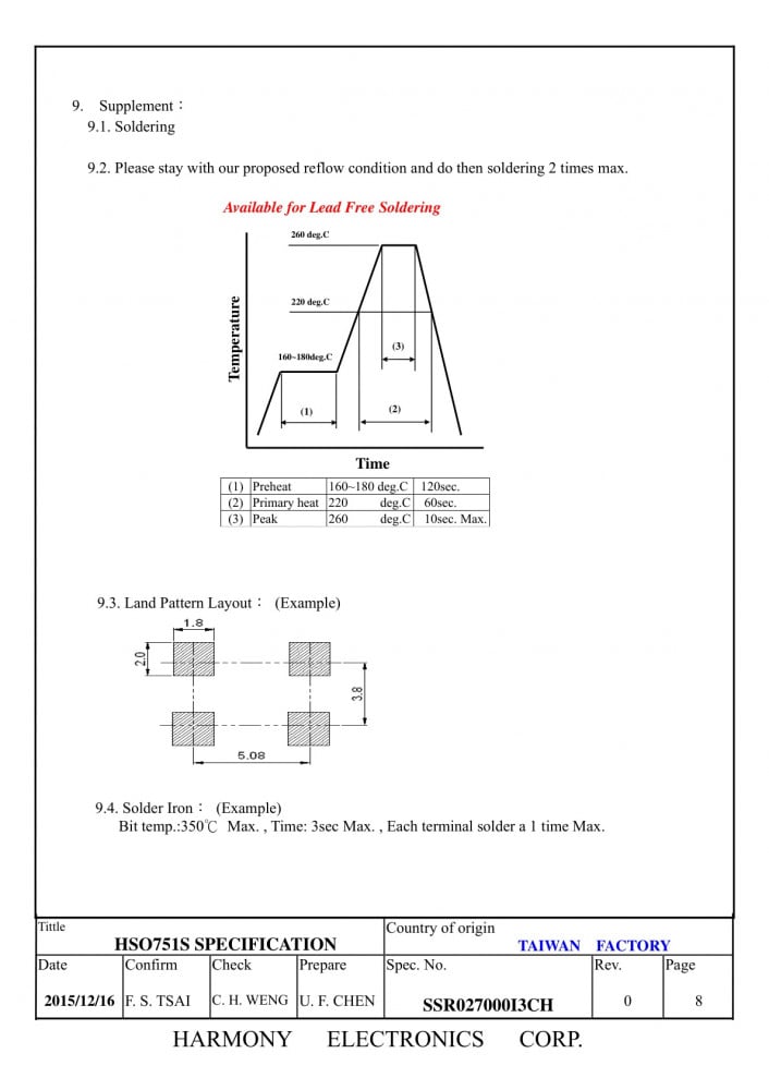 HELE SSR027000I3CH specification page 8