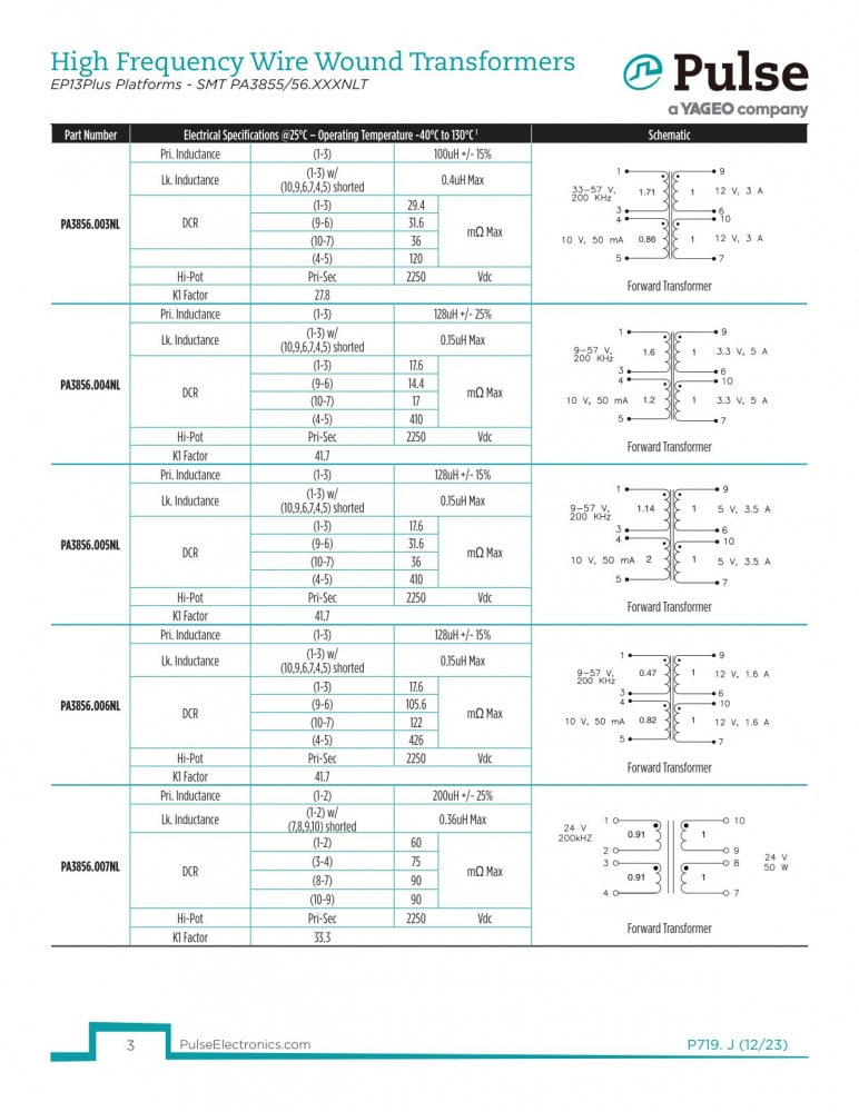 PA3855 and PA3856 technical document page 3