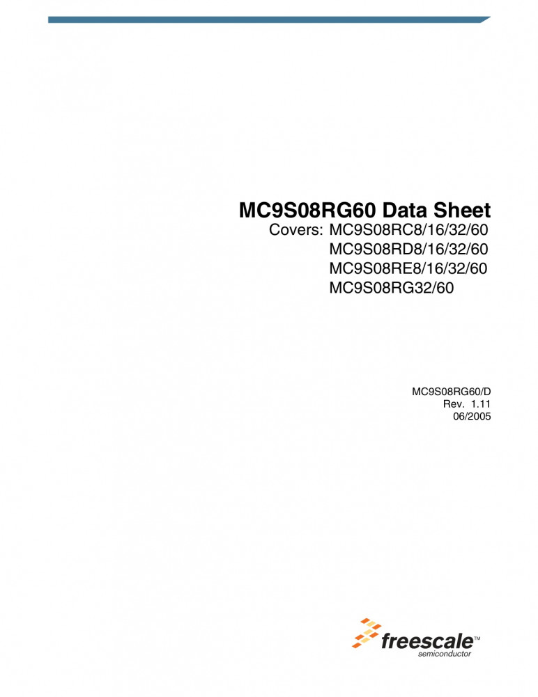 MC9S08RD16PE datasheet page 3