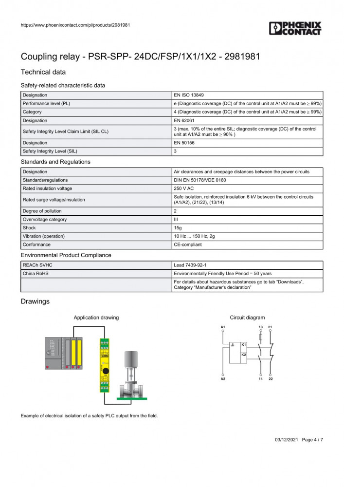 Phoenix Contact 2981981 technical document page 4