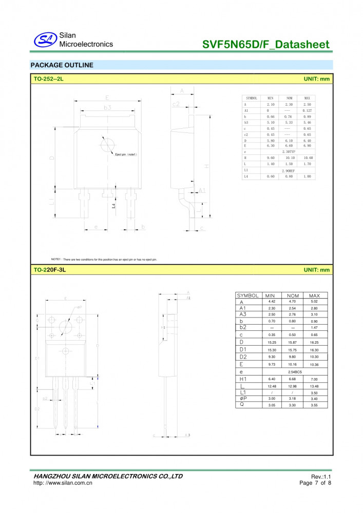 SVF5N65F datasheet page 7
