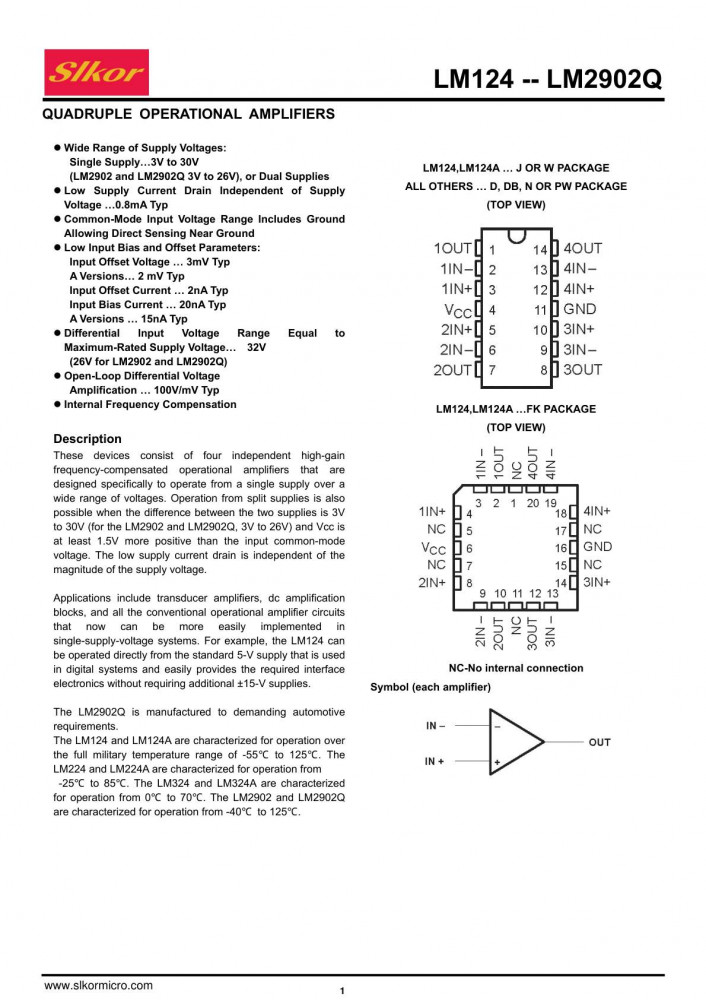 LM224D datasheet page 1