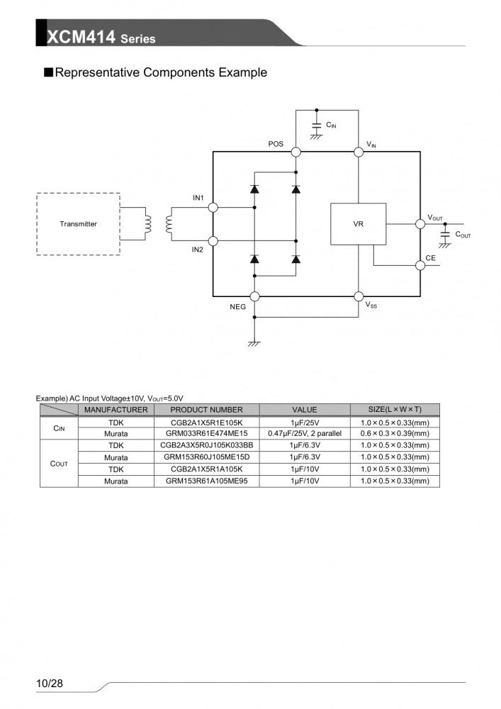 XCM414 datasheet page 10