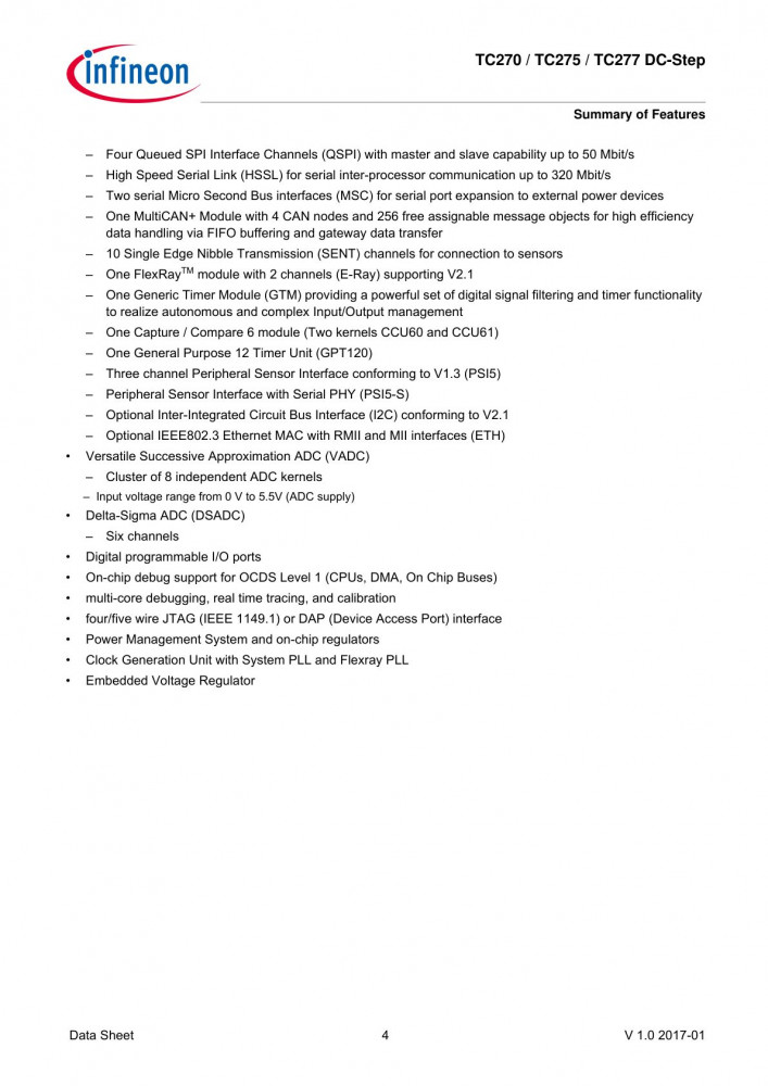 Infineon TC27x datasheet page 8