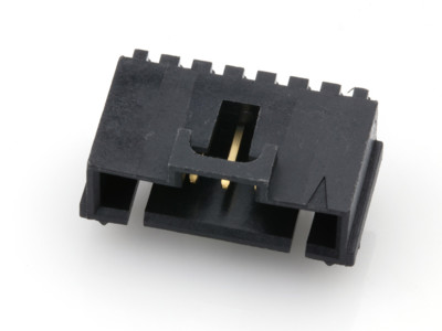 2.54mm Pitch SL Header, Single Row, Right Angle, 3.05mm Pocket, Shrouded, with Press-fit Plastic Peg, 7 Circuits, Tin (Sn) Plating for sale