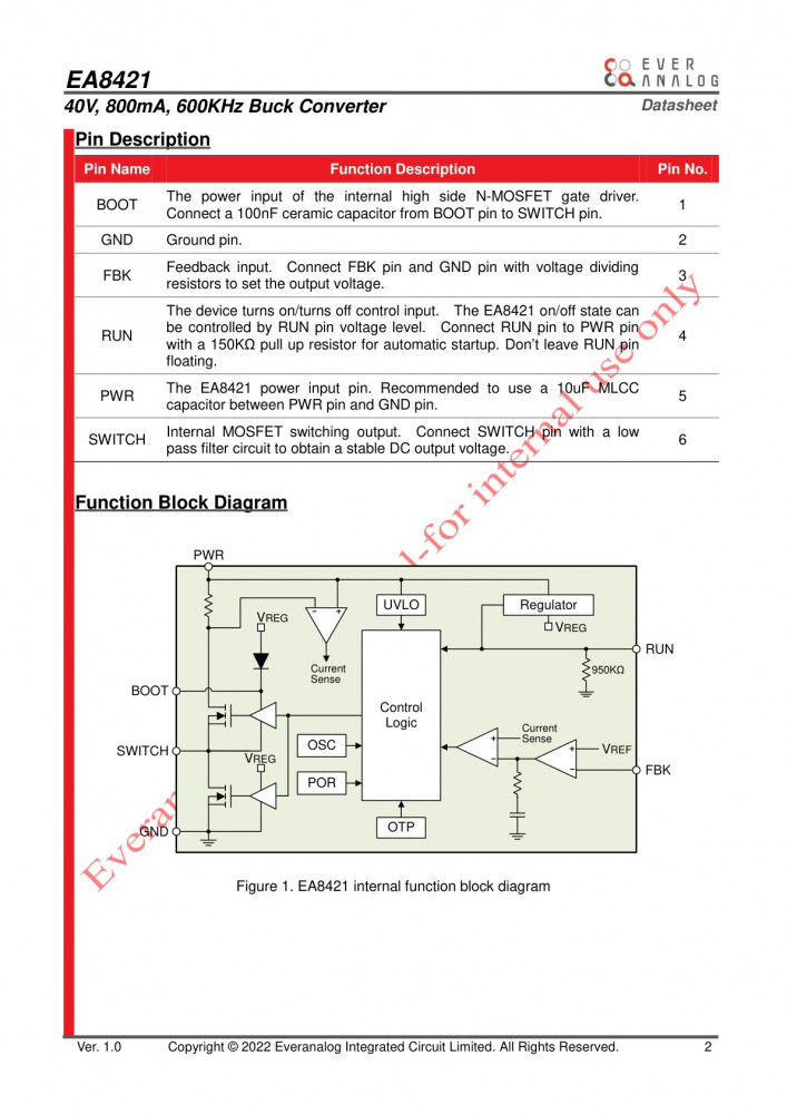 EA8421T6R datasheet page 2