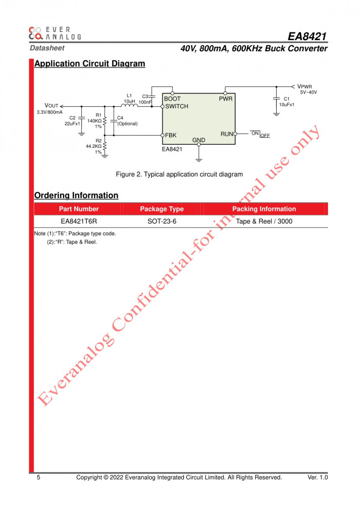 EA8421T6R datasheet page 5