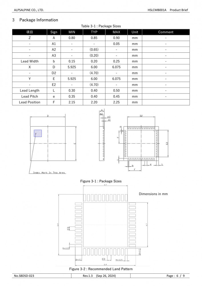 HSLCMB001A technical document page 6