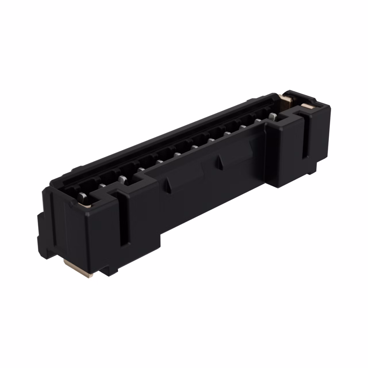 1.50mm Pitch, Micro-Lock Plus PCB Header, Single Row, Right Angle, Surface Mount, Tin-Bismuth Plating, Positive Lock, 12 Circuits, Black for sale