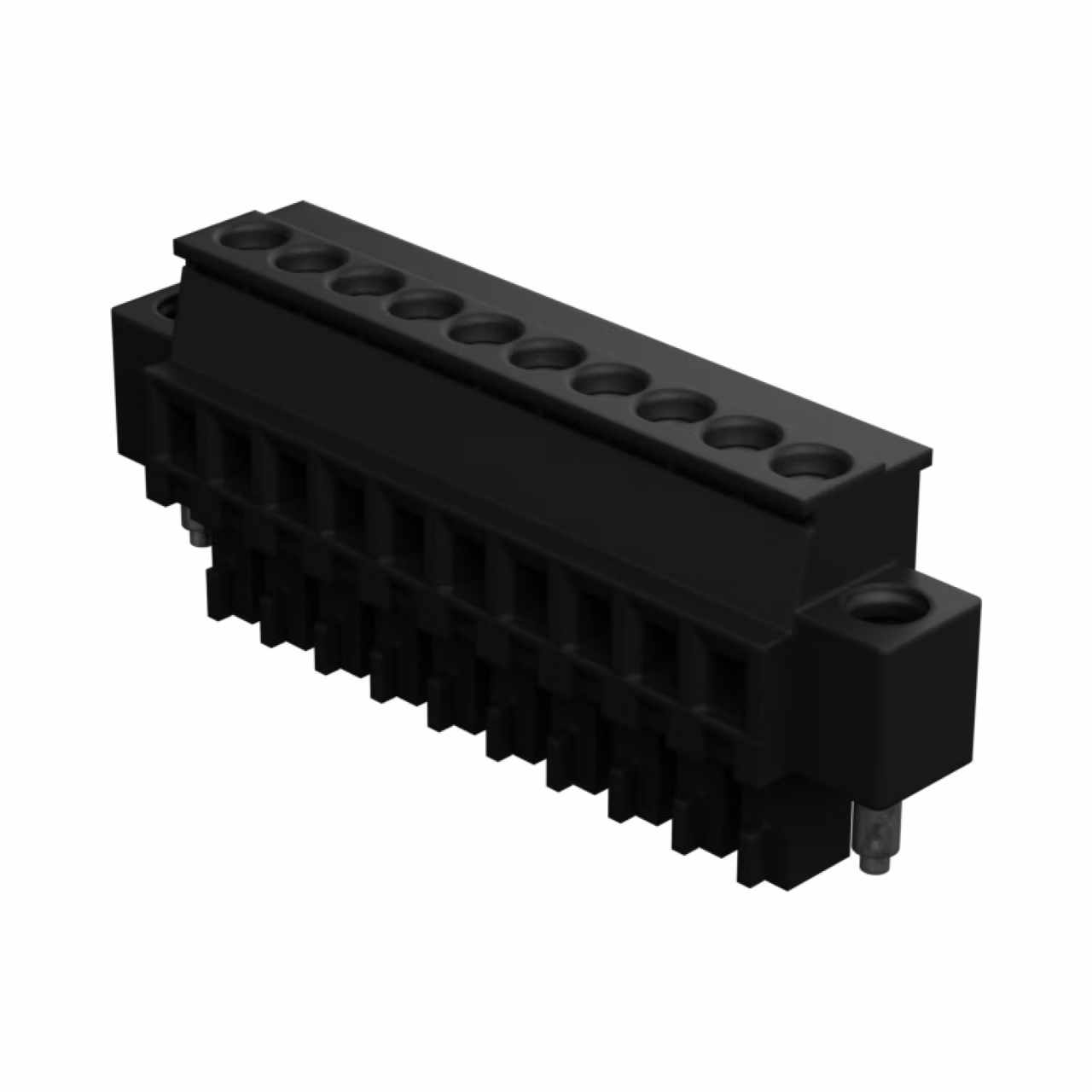 3.81mm Pitch Eurostyle Vertical Plug, with Retention Screws, Front Wire Entry, 10 Circuits for sale