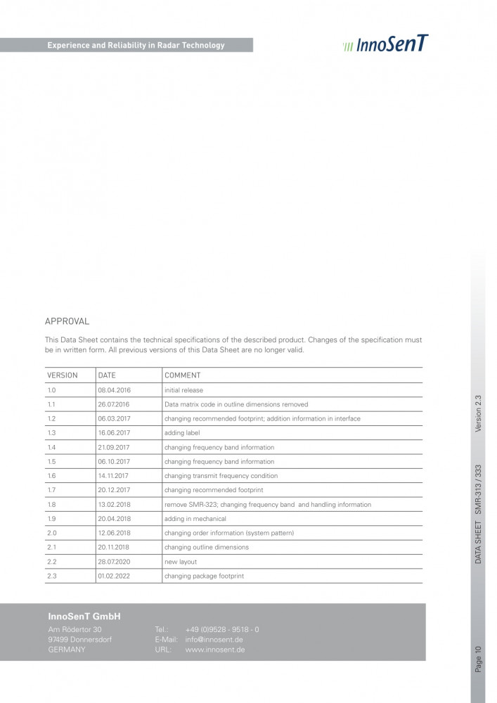 SMR-313/333 datasheet page 10