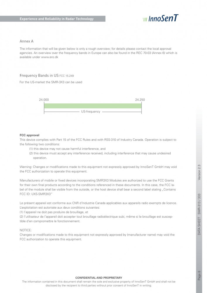 SMR-313/333 datasheet page 8
