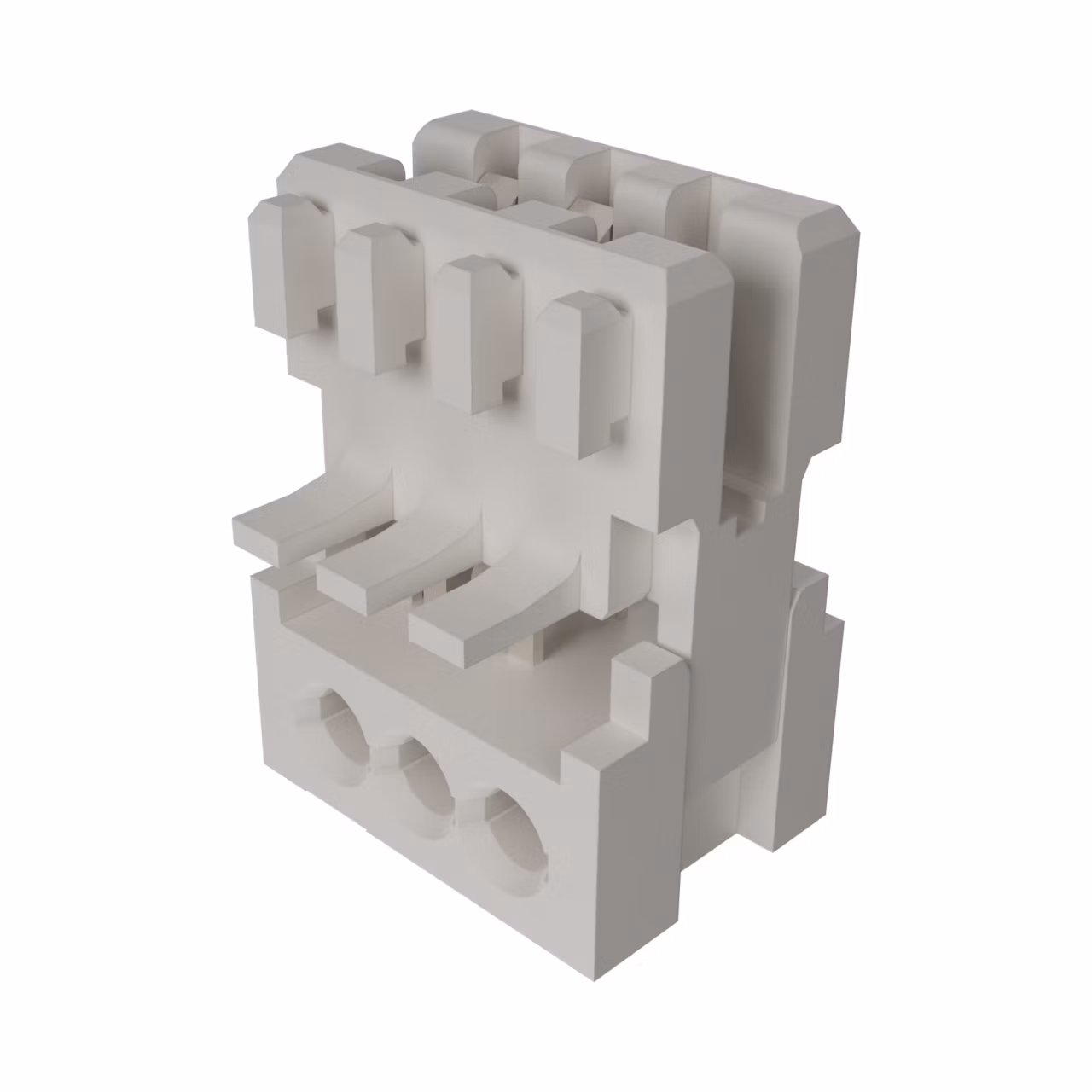Appli-Mate RAST 2.5 Female Connector, 2.50mm Pitch, 3 Circuits, All Position Keys, Open Endwalls, Voided Circuit 3 for sale