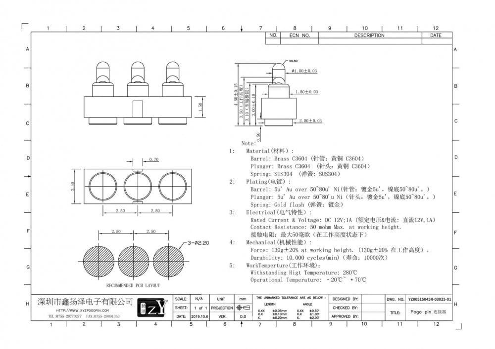 YZ00515045R-03025-01 specification page 3