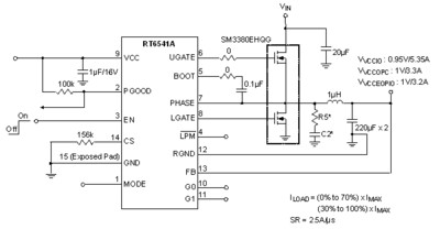 RT6541A - High Efficiency Single Synchronous Buck PWM Controller for sale