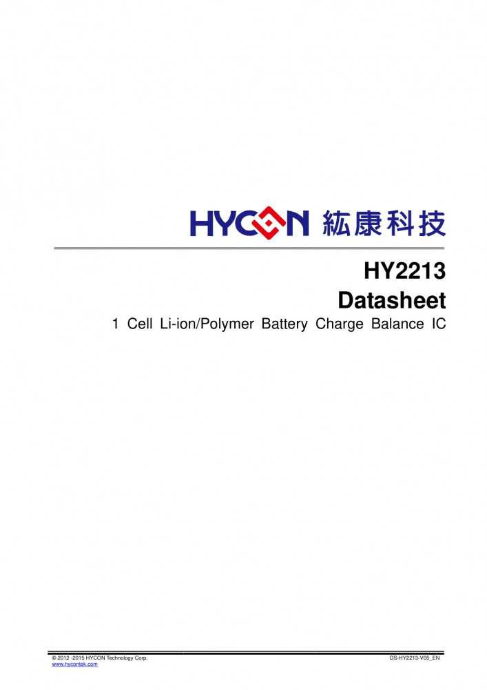 HY2213 datasheet page 1