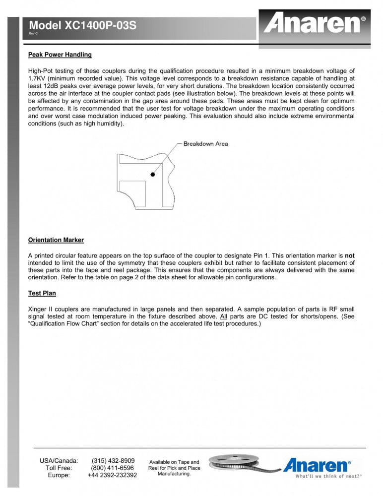 XC1400P-03S datasheet page 10