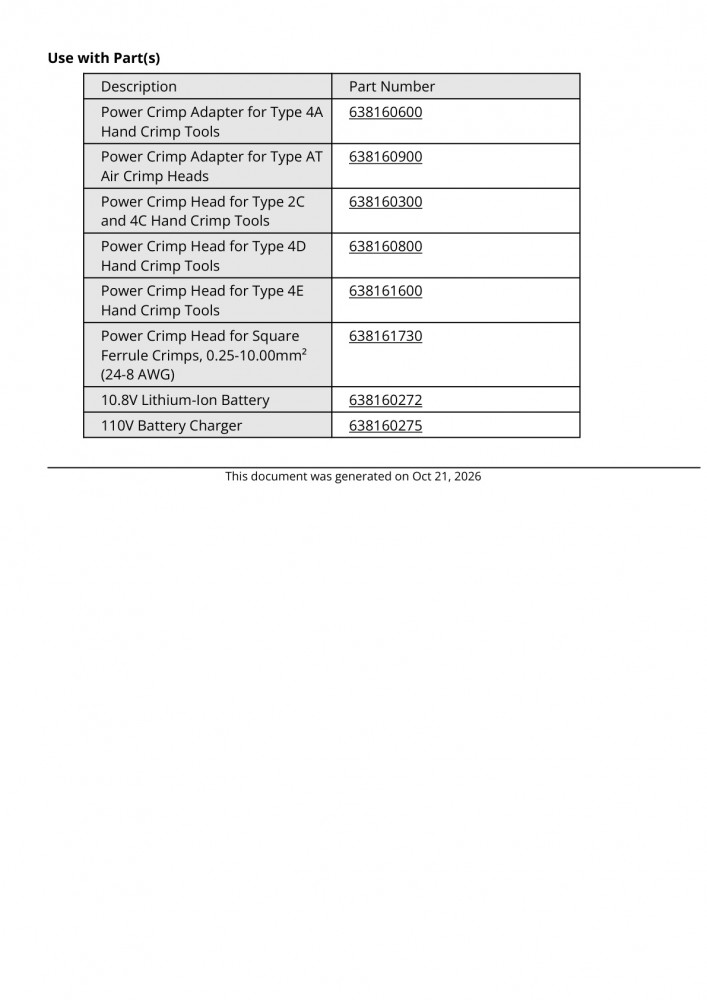 Tooling specification document, page 3