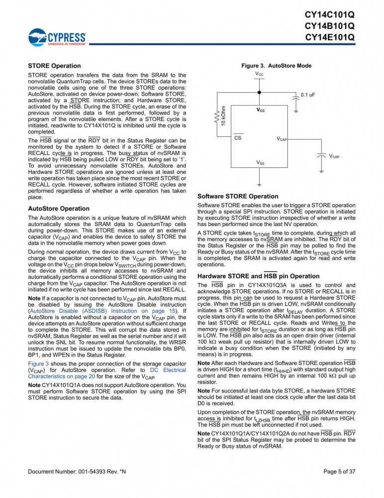 CY14B101Q2A datasheet page 6