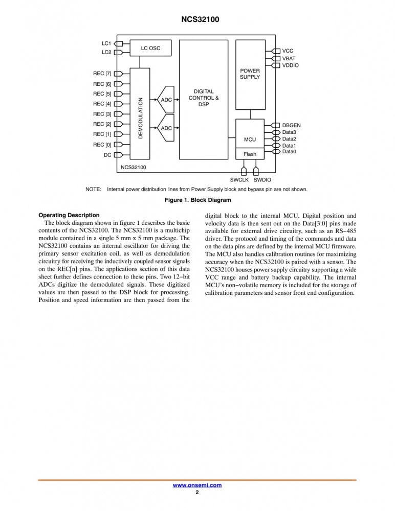 NCS32100 datasheet page 2