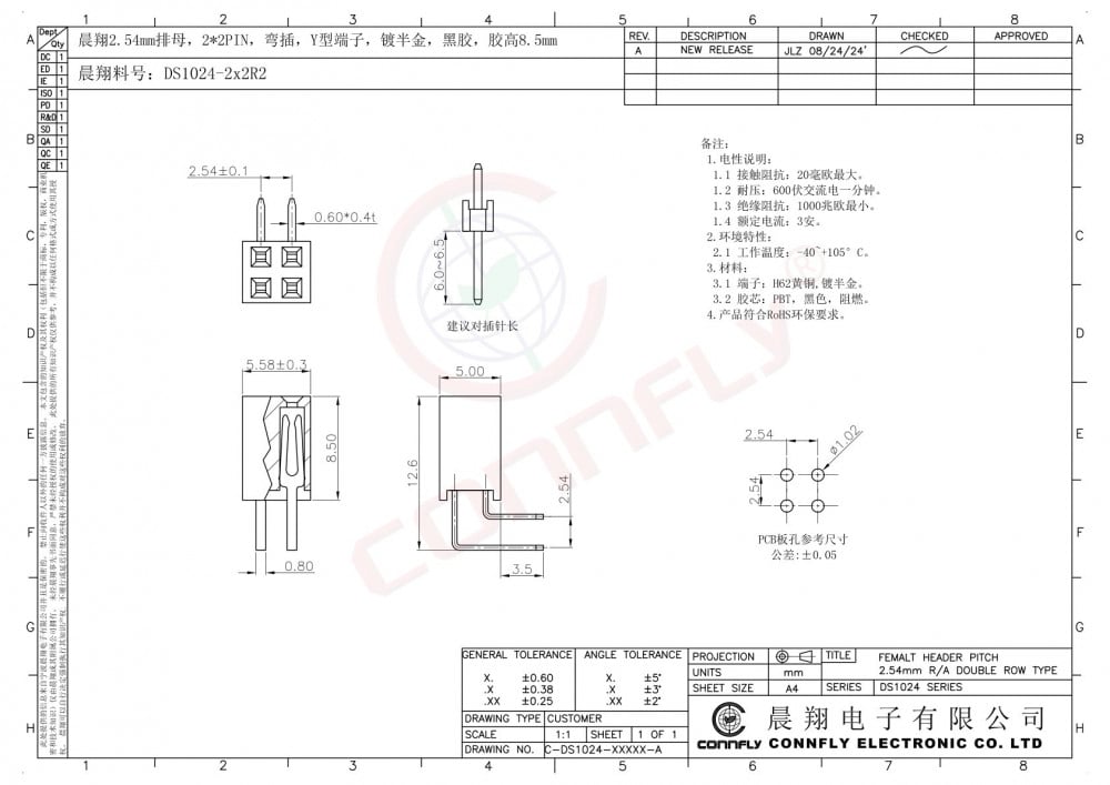 DS1024-2x2R2 technical drawing preview