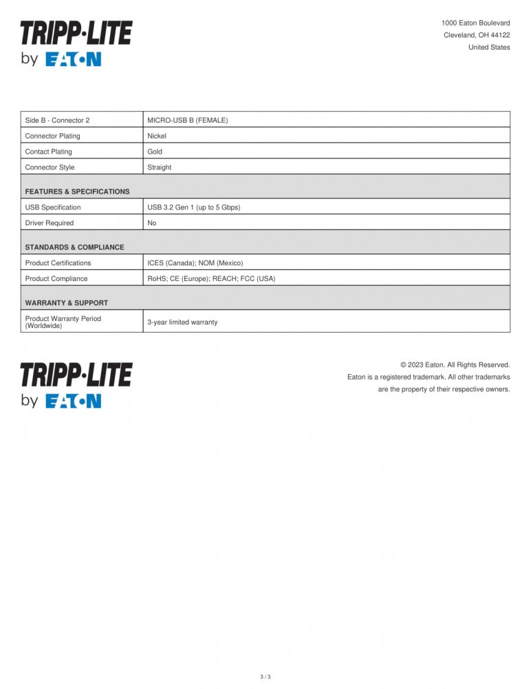 U330F-30M-G1 technical document page 3