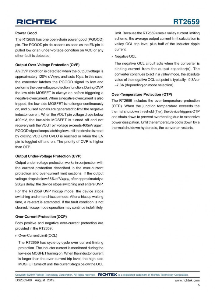 RT2659 datasheet page 5