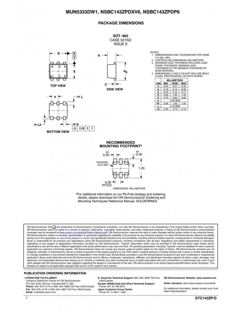 MUN5333DW1T1G datasheet page 10