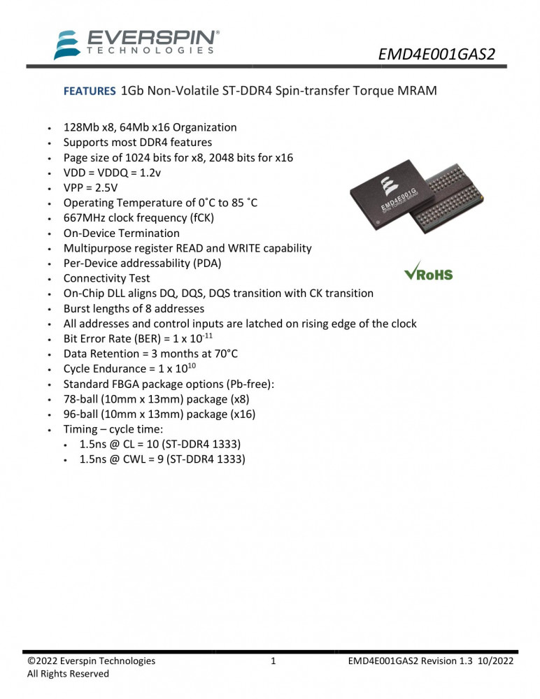 EMD4E001G16G2-150CAS2 datasheet page 1