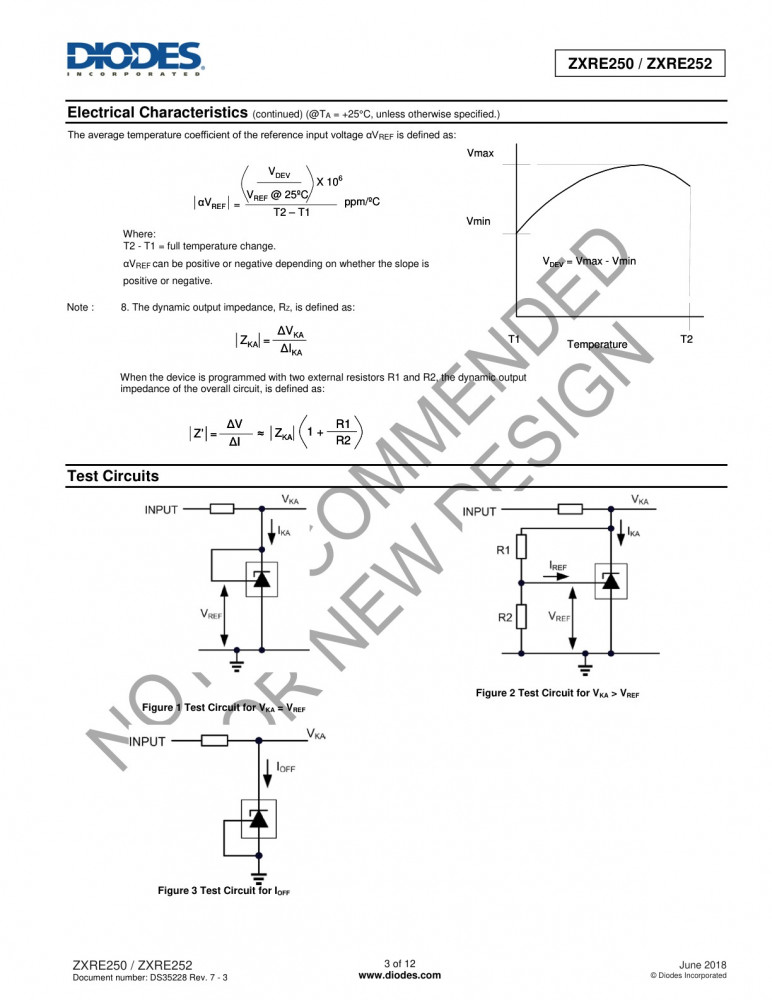 ZXRE250BW5-7 datasheet page 3