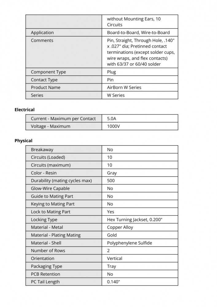 WTA10PD9JTB-D01 technical document page 2