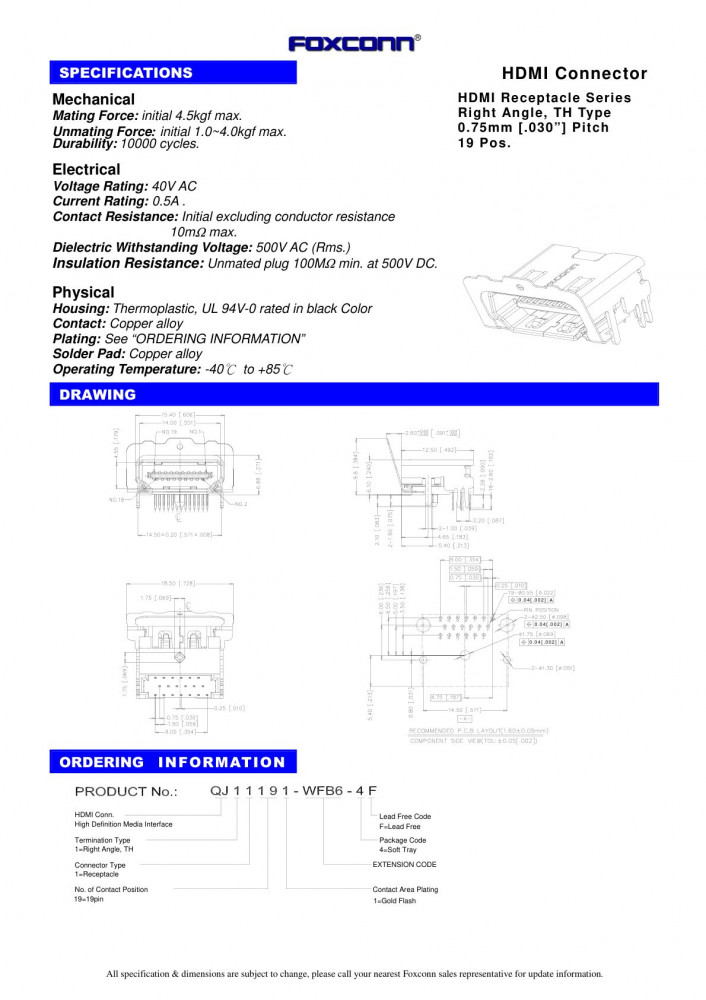 QJ11191-WFB6-4F technical document page 1