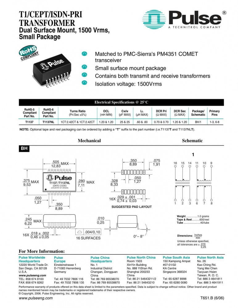 T1137NL technical document preview