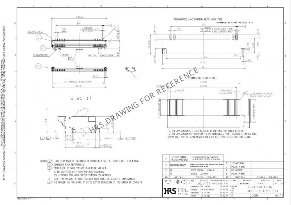 HRS FH33 drawing page 1