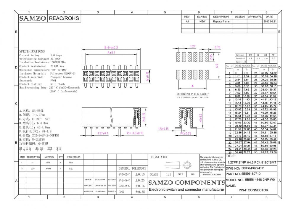 SAMZO 5BIE6-4648-202-W0 technical drawing page