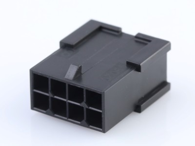 Micro-Fit 3.0 Plug Housing, Dual Row, 10 Circuits, UL 94V-0, Panel Mount  Ears, Low-Halogen Since Inception, Black