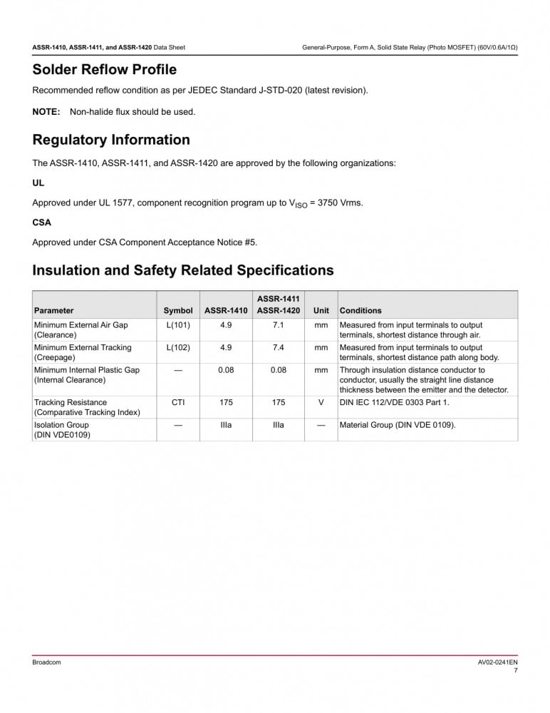 ASSR-1411 datasheet page 7