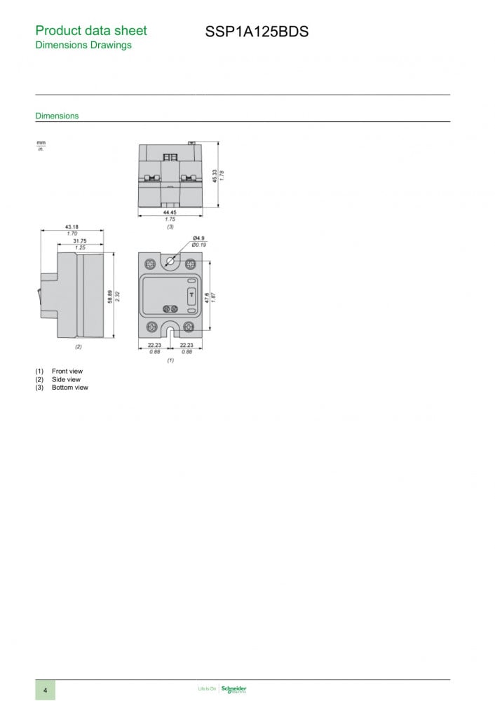 SSP1A125BDS technical document page 4
