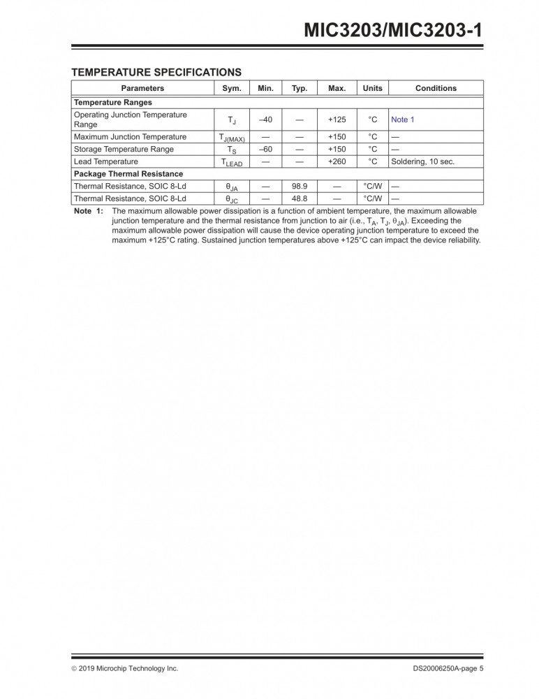 MIC3203 datasheet page 5