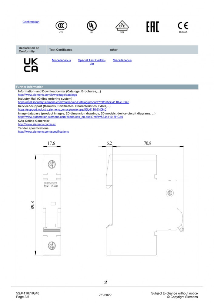 SIEMENS 5SJ4110-7HG40 document page 3