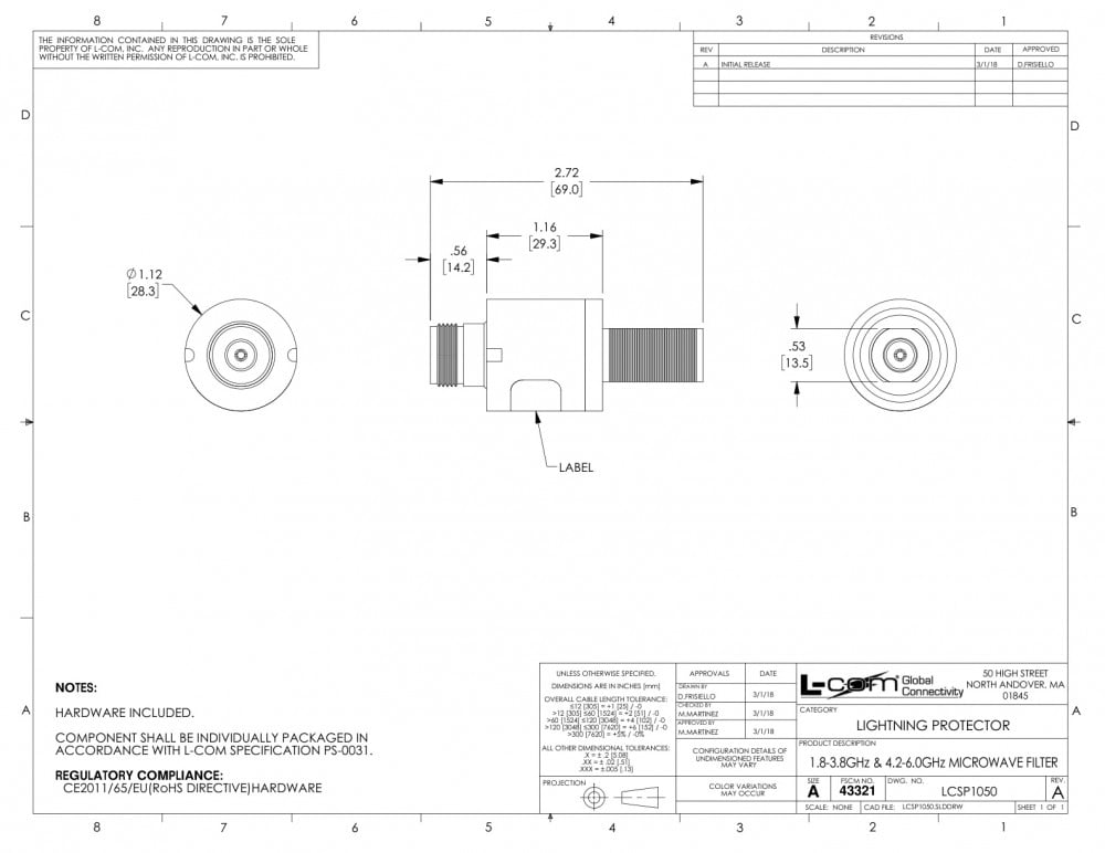 LCSP1050 technical document page