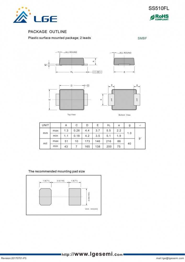 SS510FL datasheet page 3