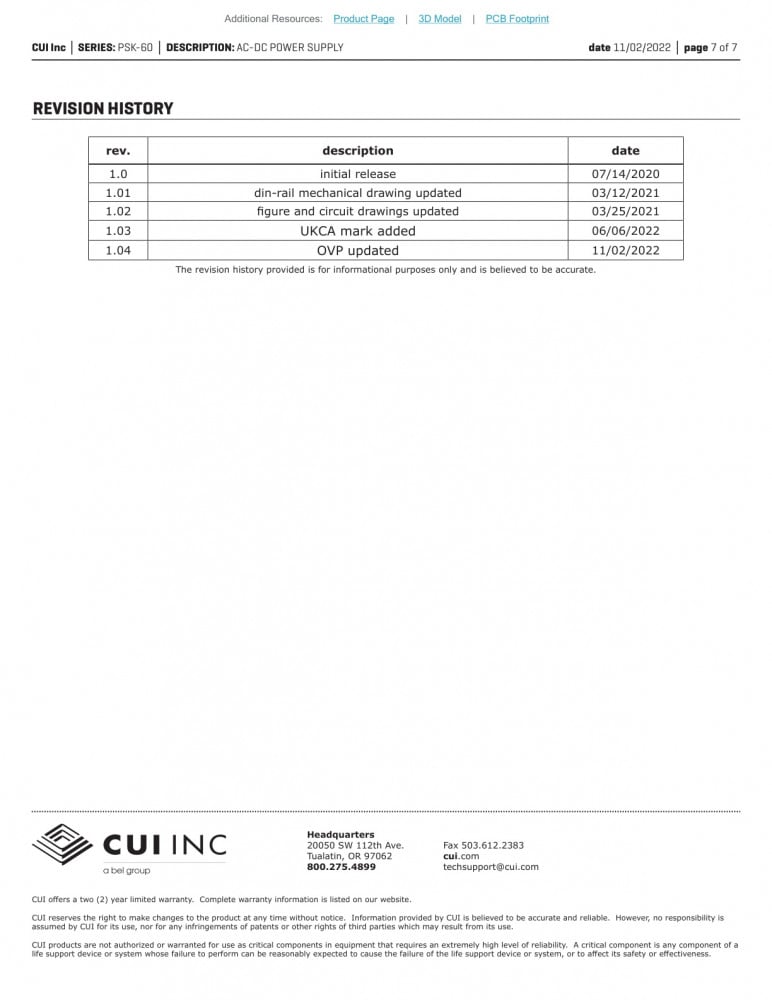 PSK-60-15 datasheet page 7