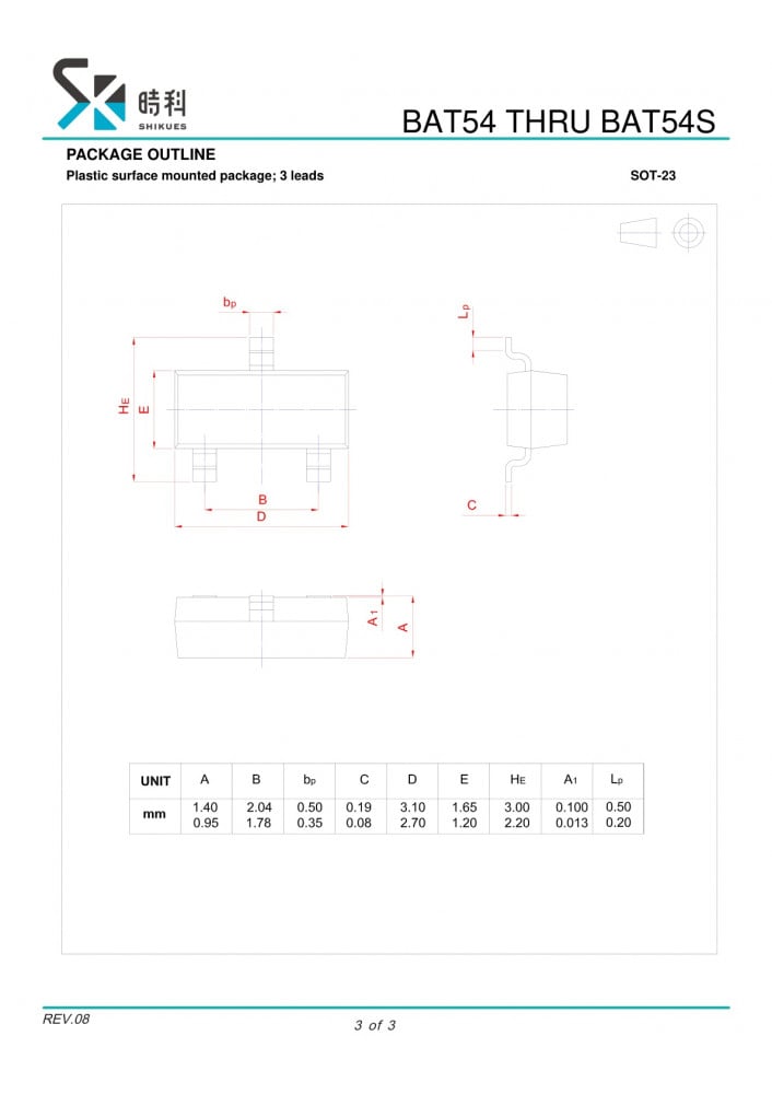BAT54C datasheet page 3