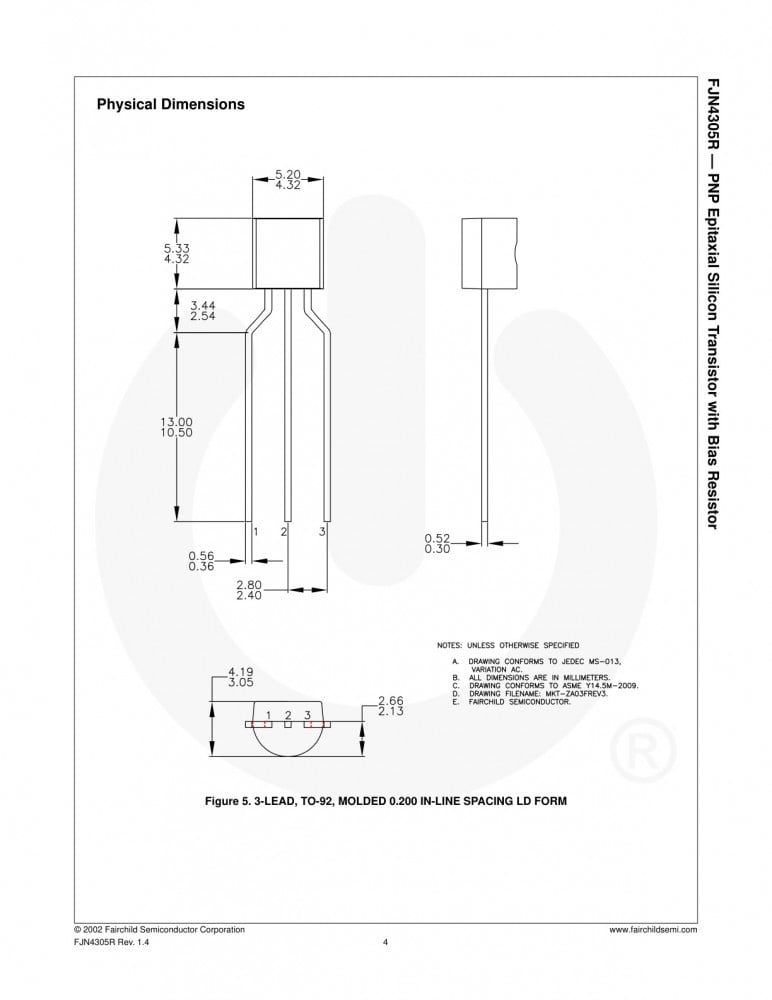 FJN4305RTA datasheet page 4