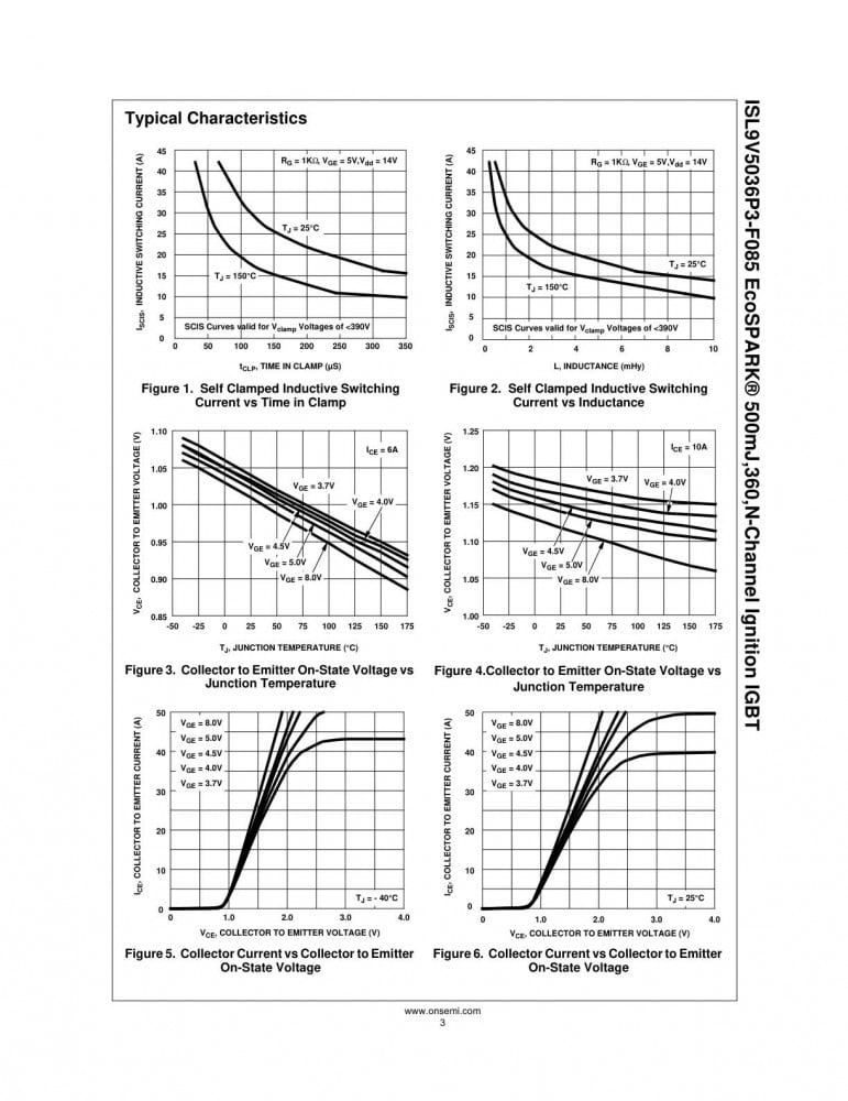 ISL9V5036P3-F085 datasheet page 3