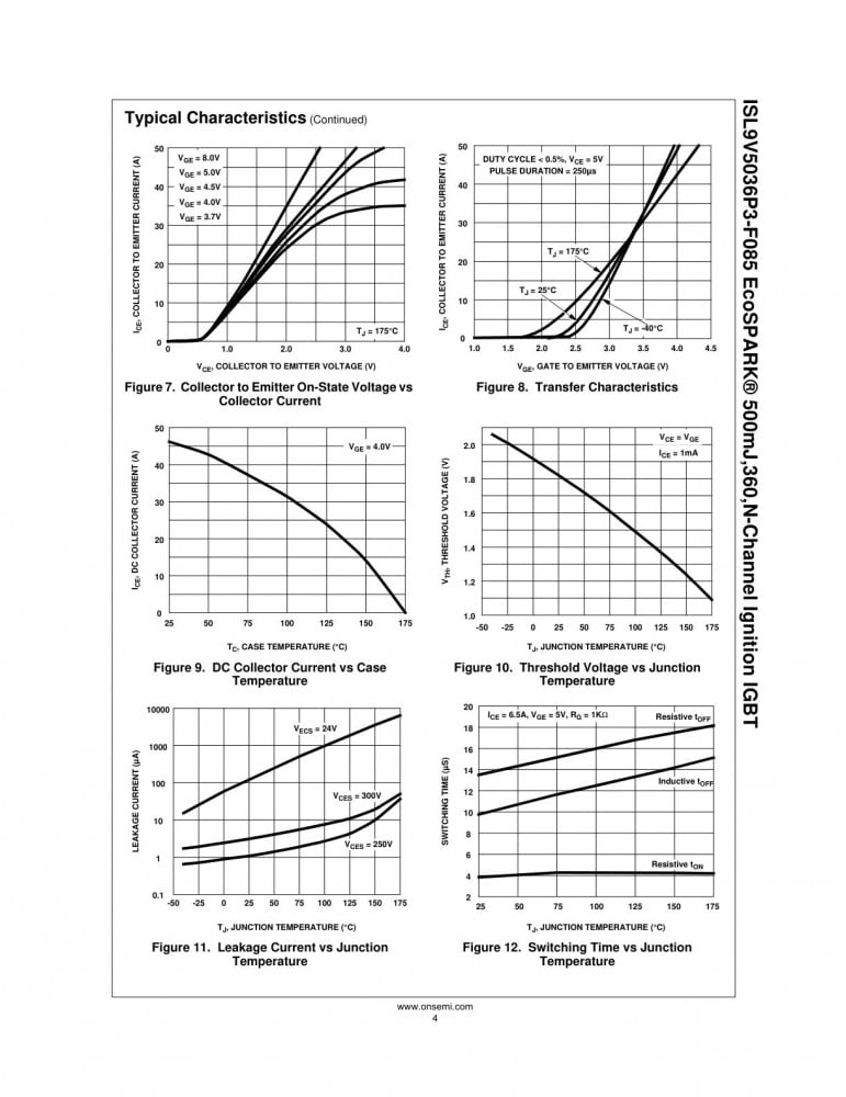 ISL9V5036P3-F085 datasheet page 4