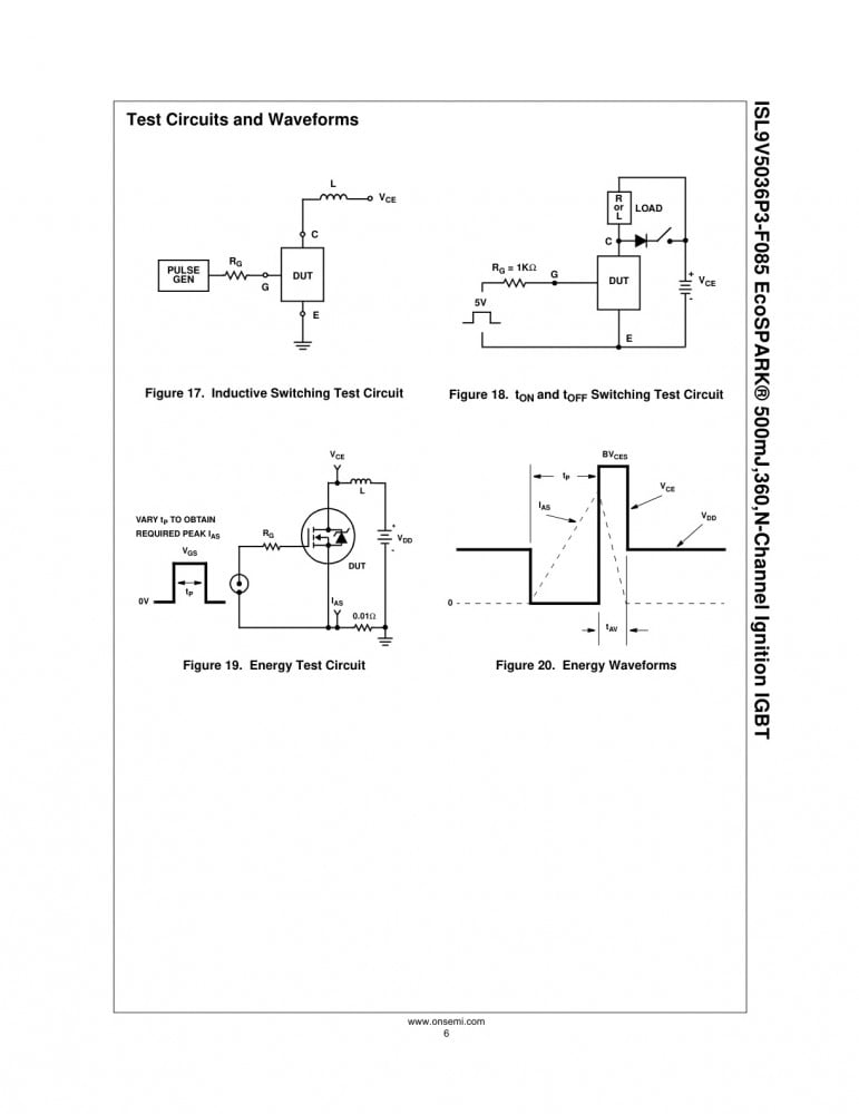 ISL9V5036P3-F085 datasheet page 6
