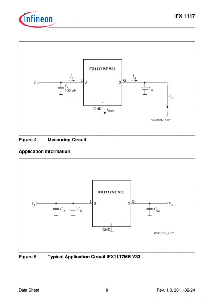 IFX1117ME V datasheet page 8